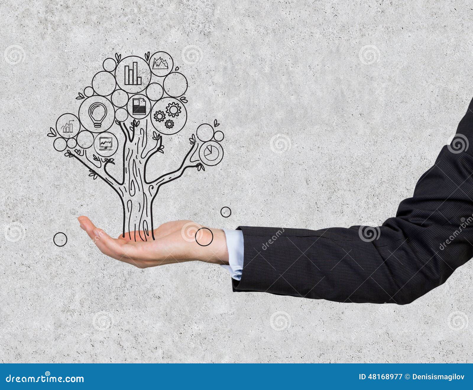 Money tree stock image. Image of achievement, cooperation - 48168977