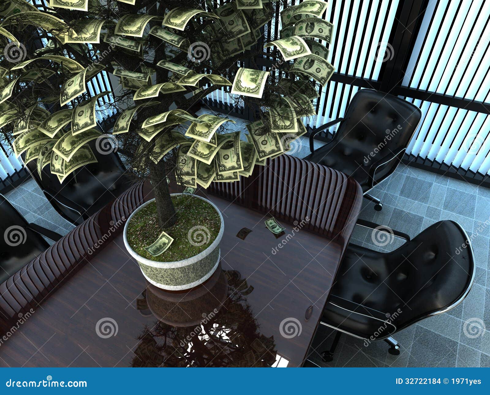 Money tree stock illustration. Illustration of concept - 32722184