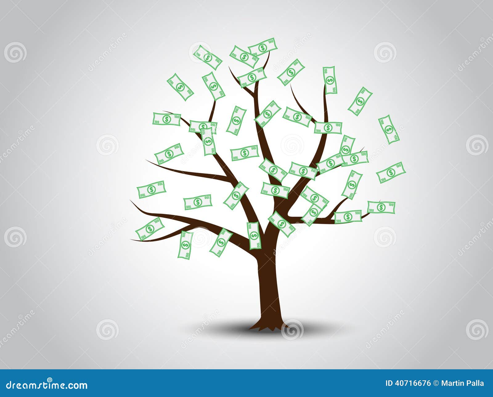 Money Tree stock illustration. Illustration of symbol - 40716676