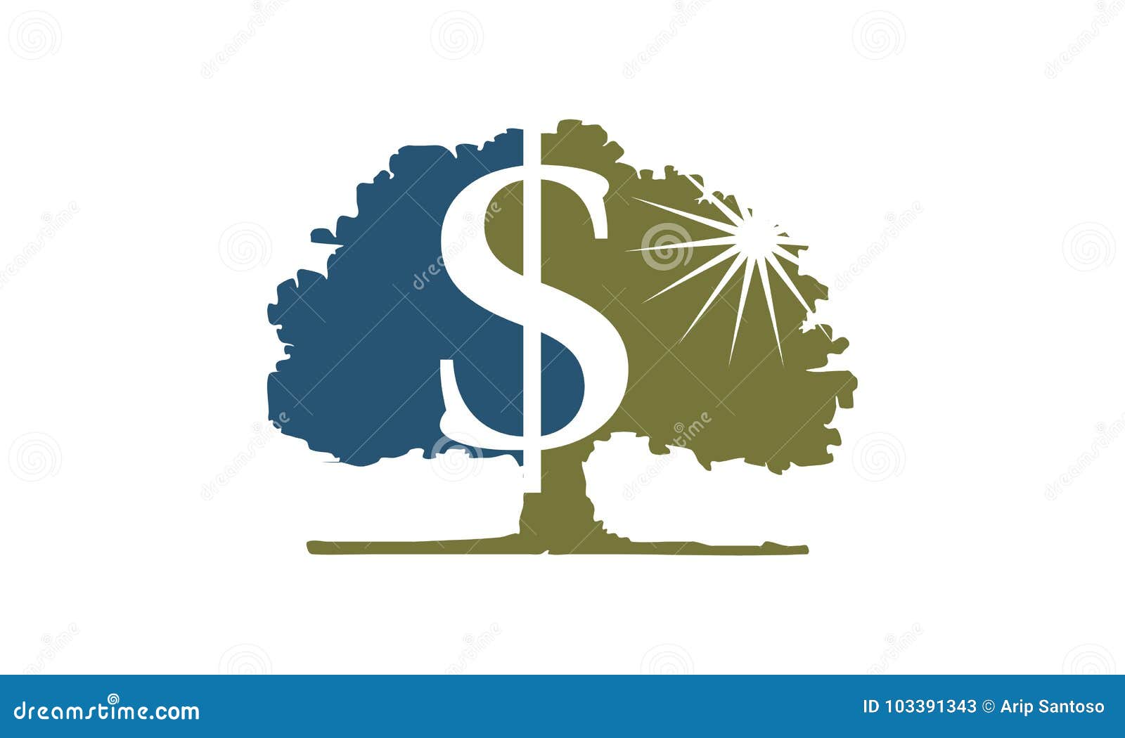 Money Tree Template stock vector. Illustration of isolated - 103391343