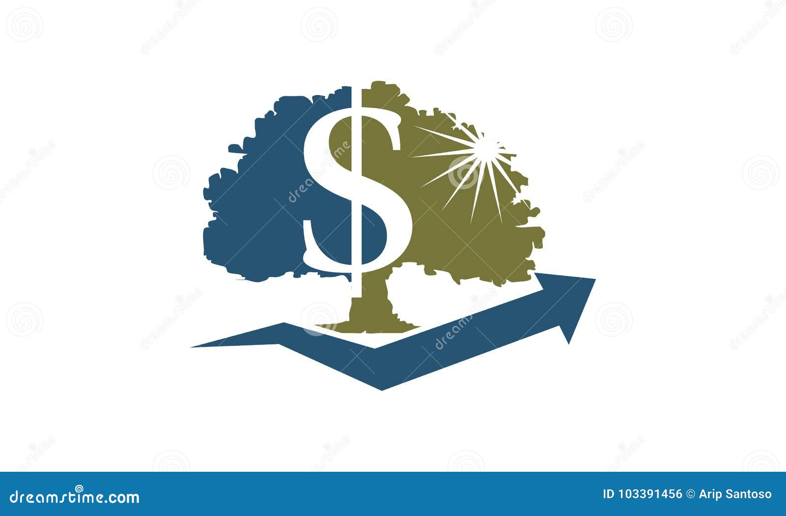 Money Tree Template stock vector. Illustration of forest - 103391456