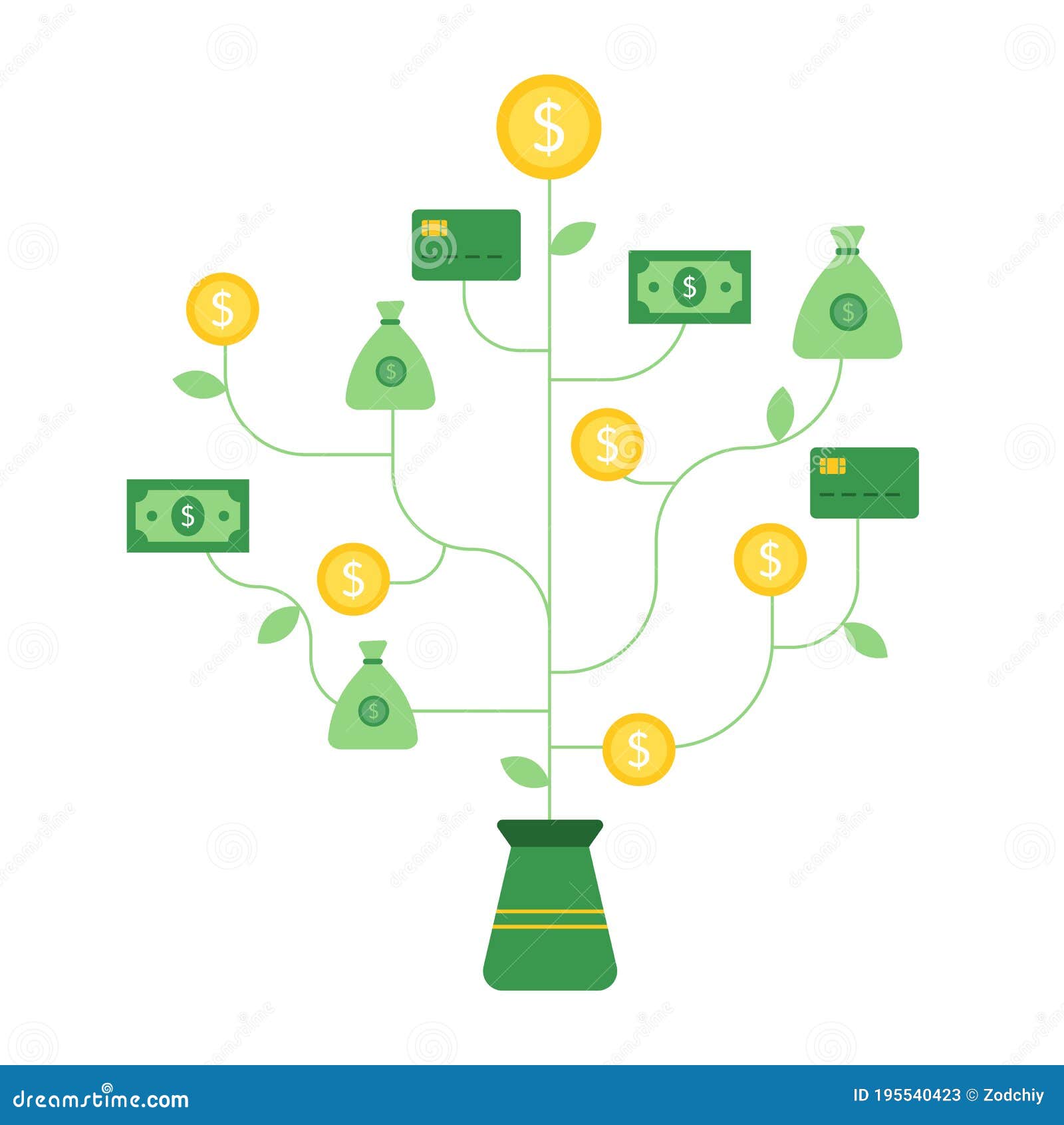 Money tree vector design stock vector. Illustration of investment ...