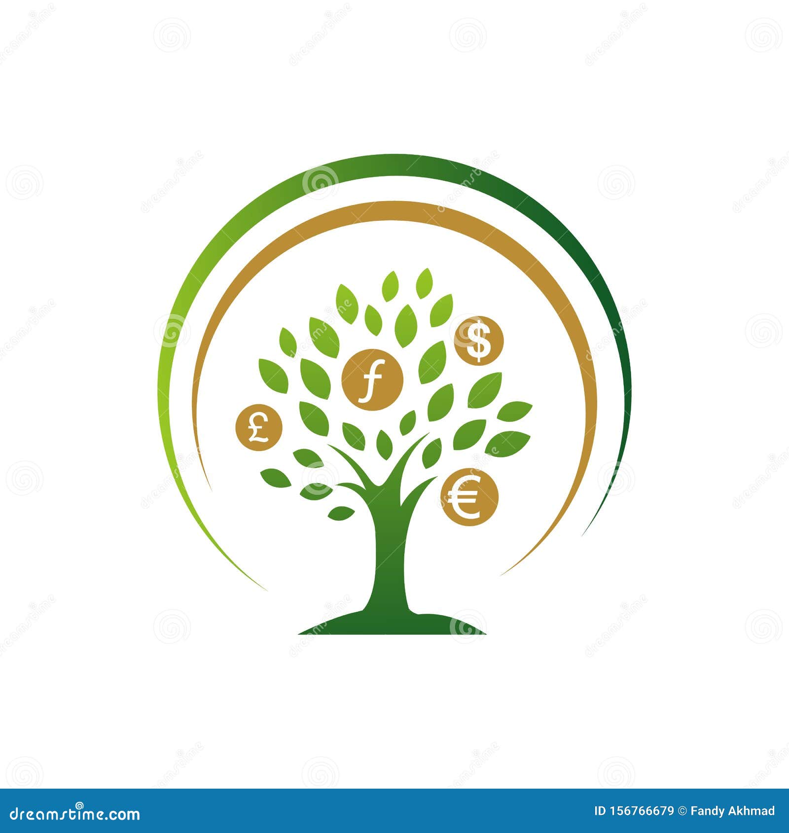 Money Tree Vector Logo Design Sign Simbol Vector Illustration Stock ...