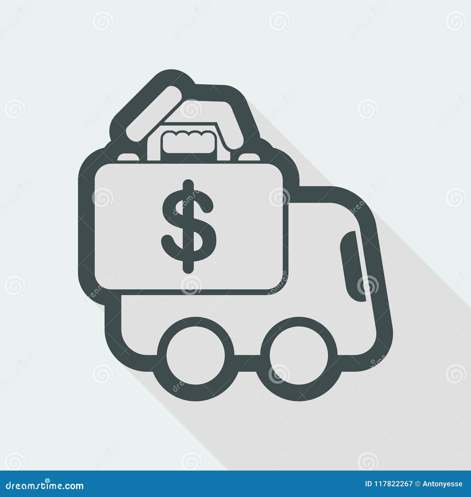 Money van transfer stock vector. Illustration of business - 117822267