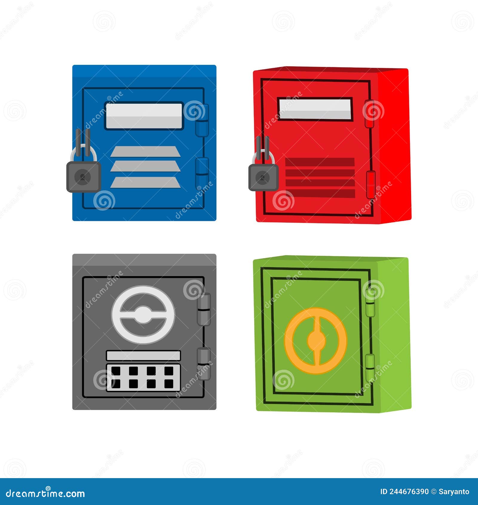 Money Vault Icon Vector. Stock Flat Icon Stock Vector - Illustration of ...