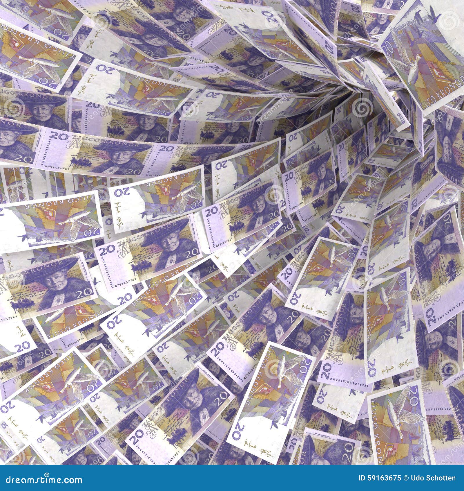 Money Vortex. Hurricane Cash. Financial Cycle. Tornado Of Dollar ...