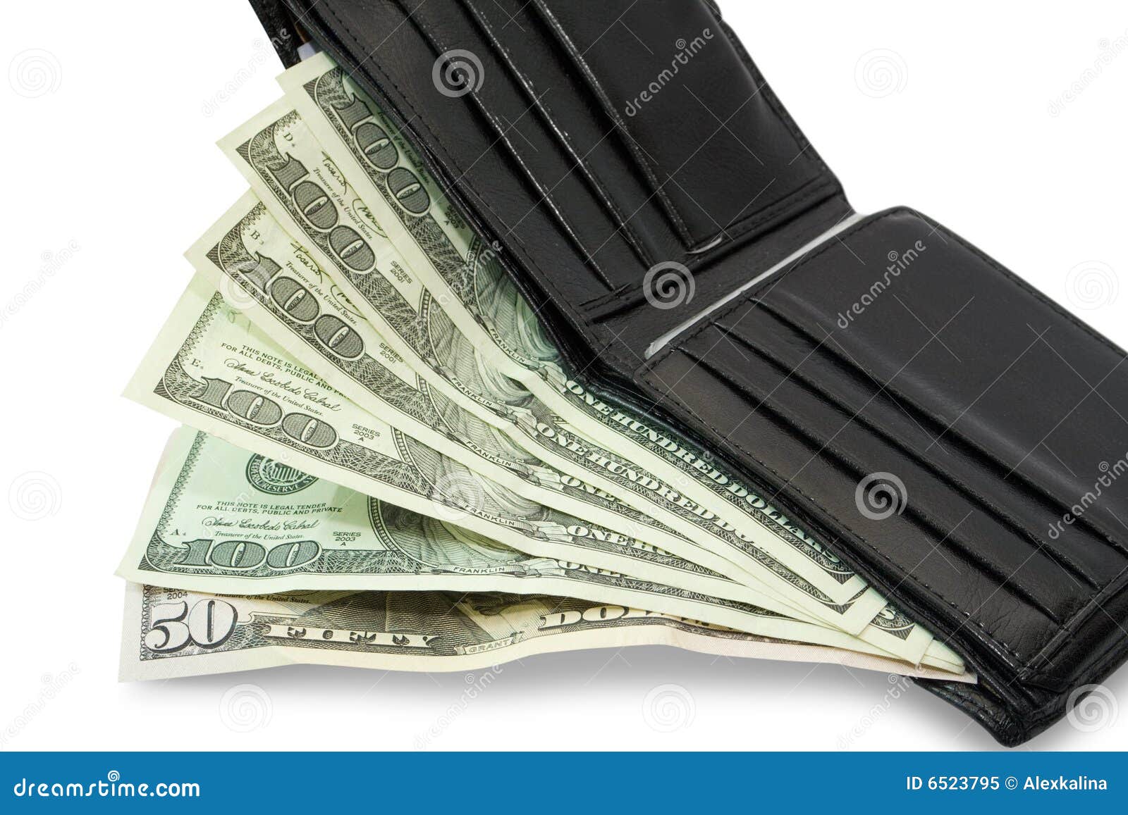 Money in wallet stock image. Image of savings, currency - 6523795