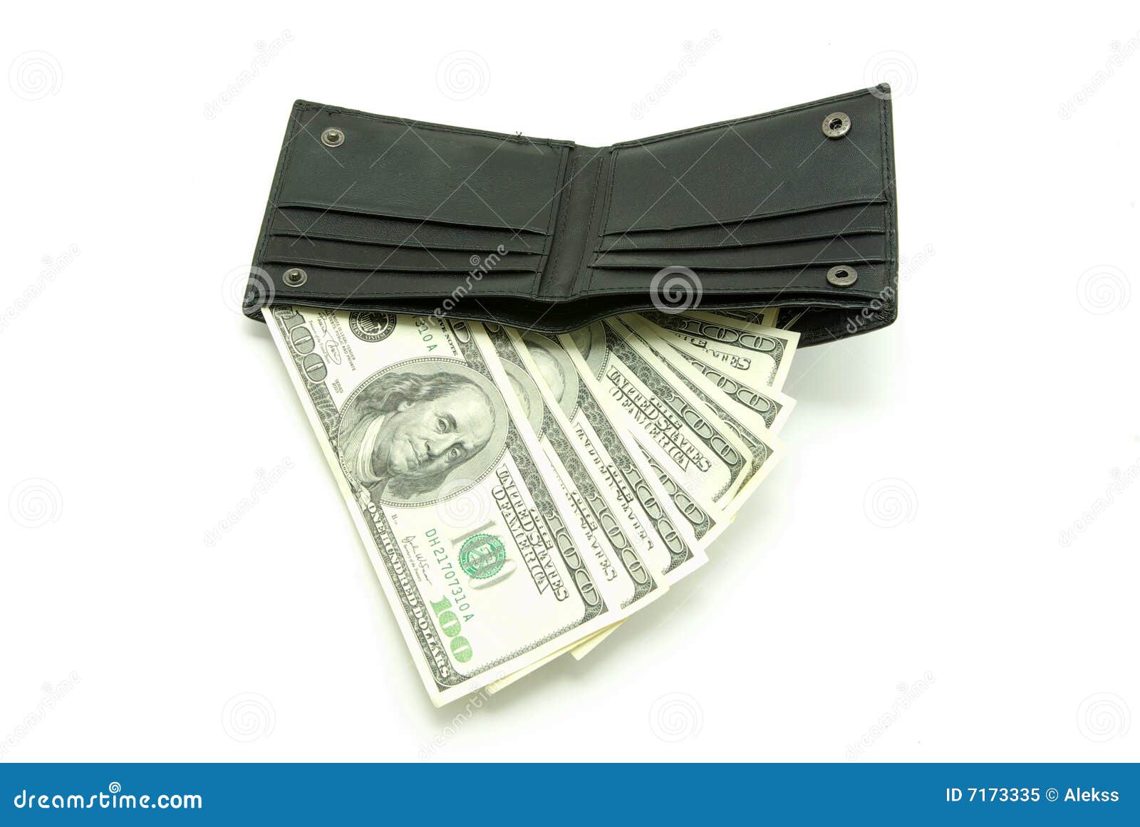 Money in wallet stock image. Image of close, american - 7173335