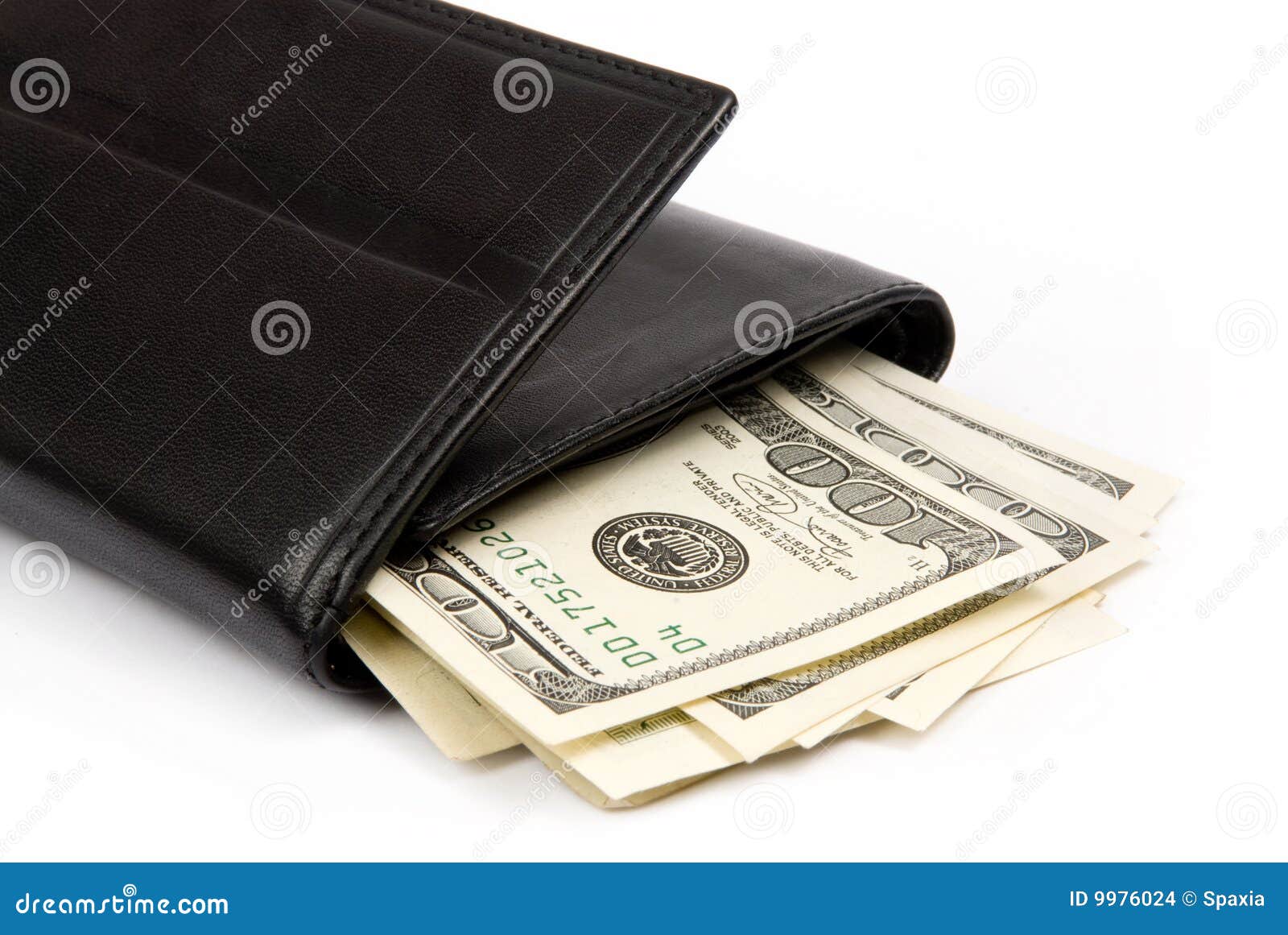 Money in wallet stock photo. Image of isolated, successful - 9976024