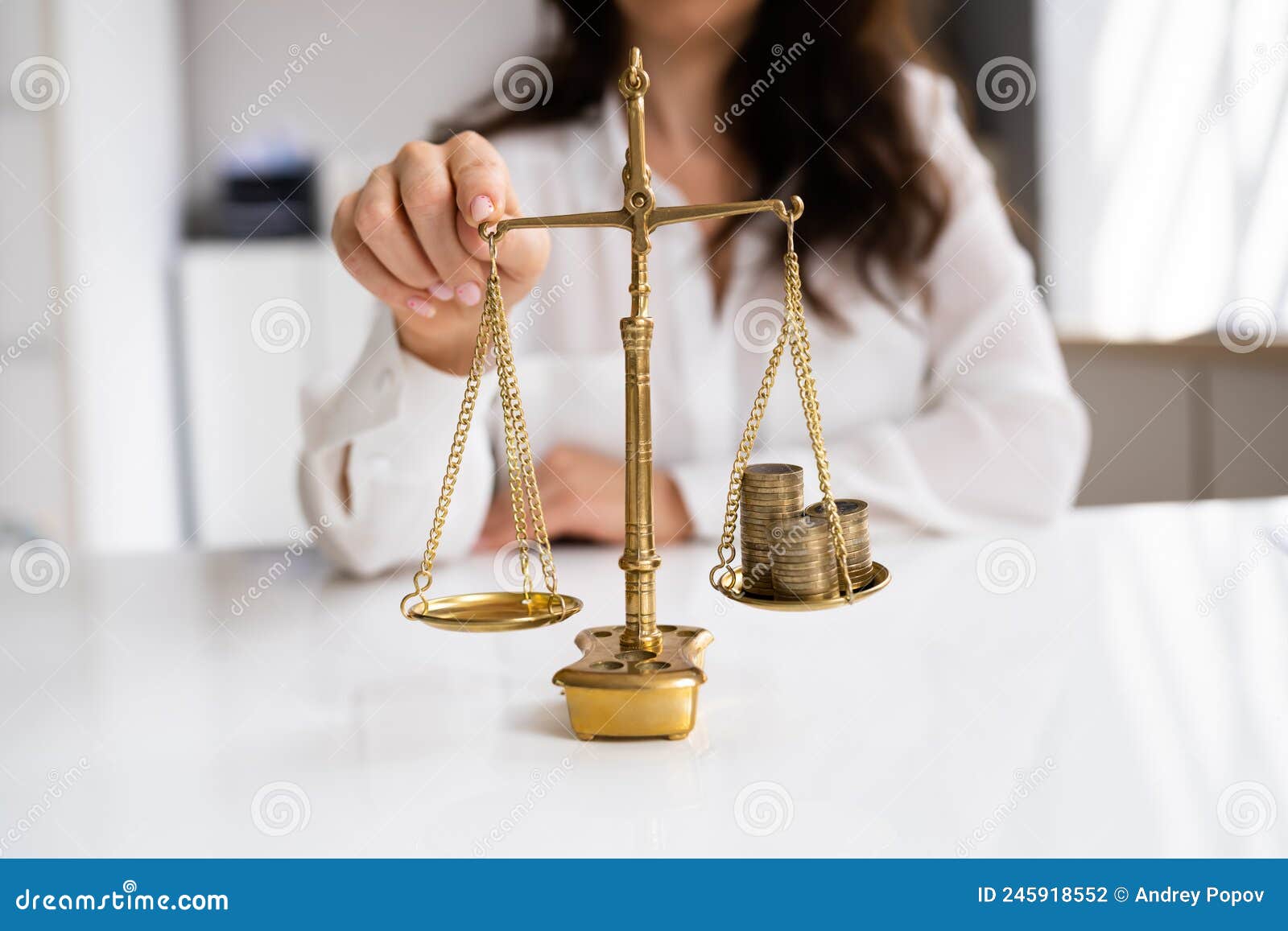 Money and Wealth Balance stock photo. Image of business - 245918552