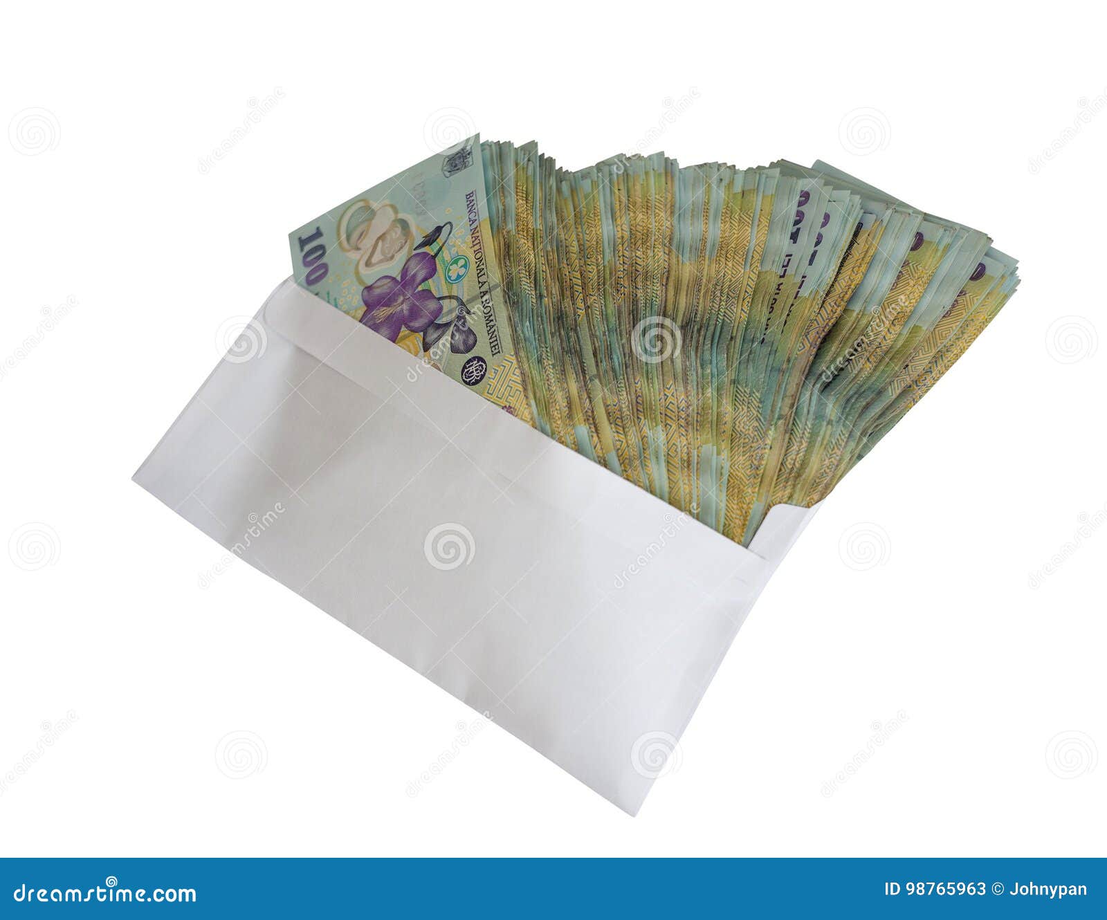 Money in white envelope stock image. Image of bribe, dollar - 98765963