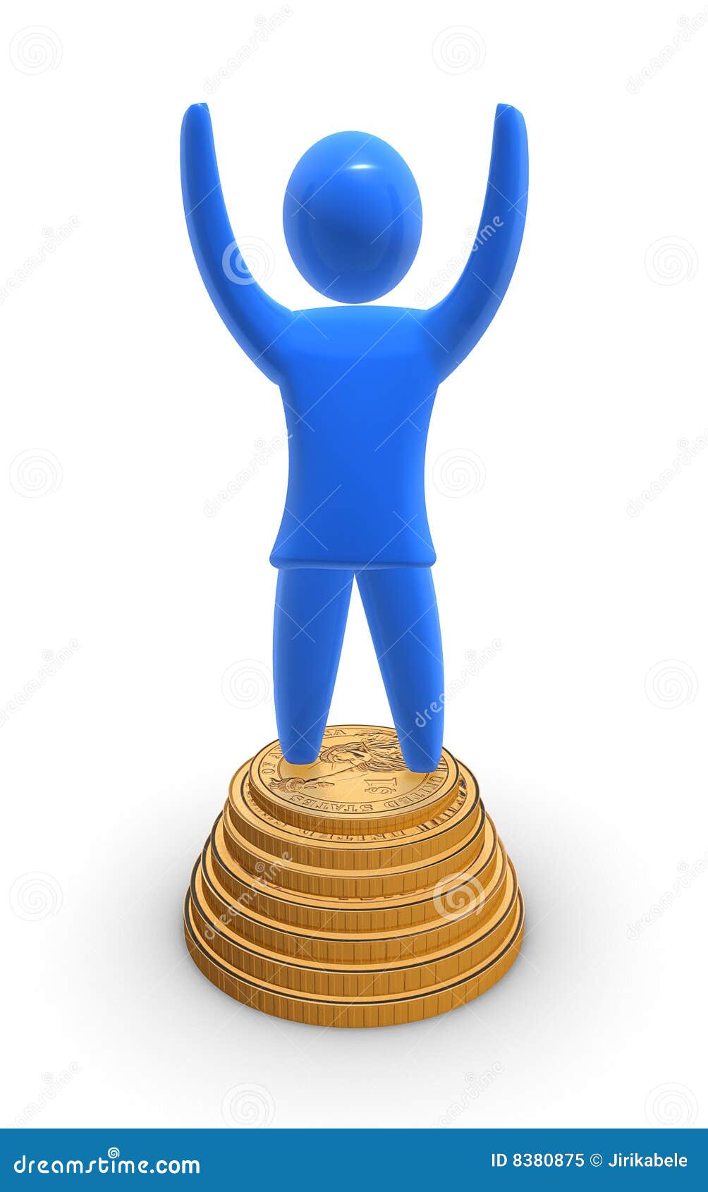 Money winner stock illustration. Illustration of dollar - 8380875