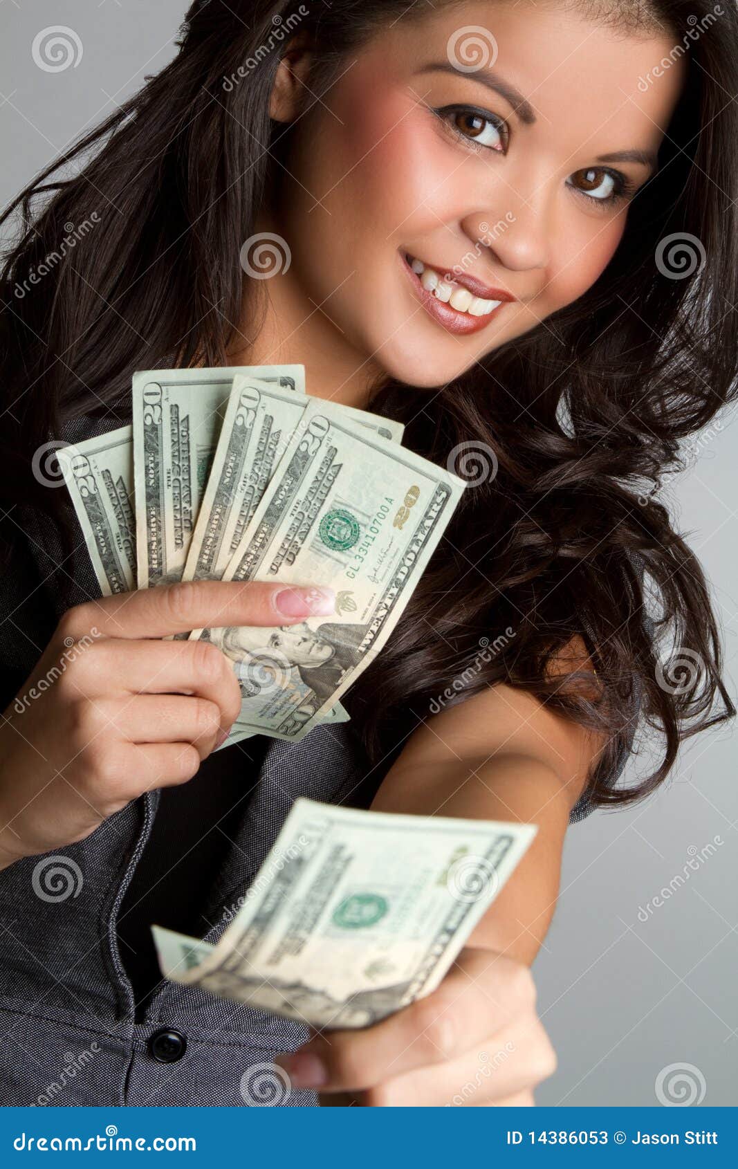 Money Woman stock image. Image of hands, filipino, ethnicity - 14386053