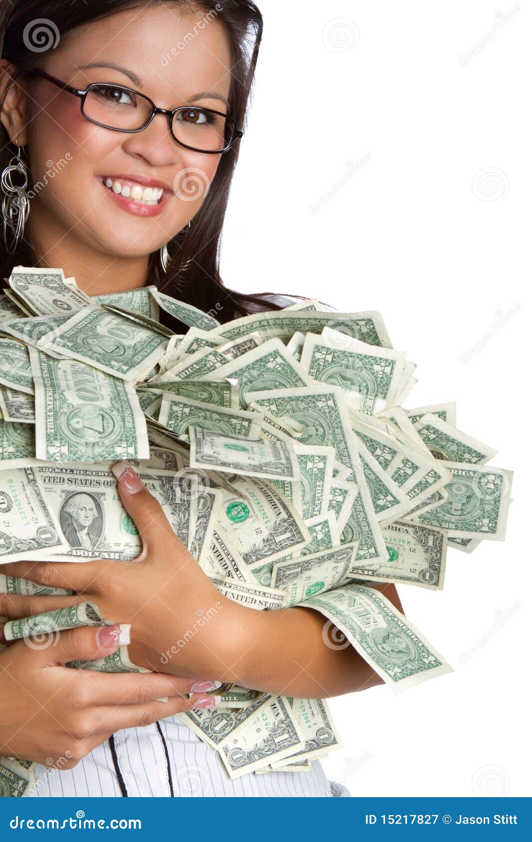 Money Woman stock image. Image of eyeglasses, face, ethnicity - 15217827