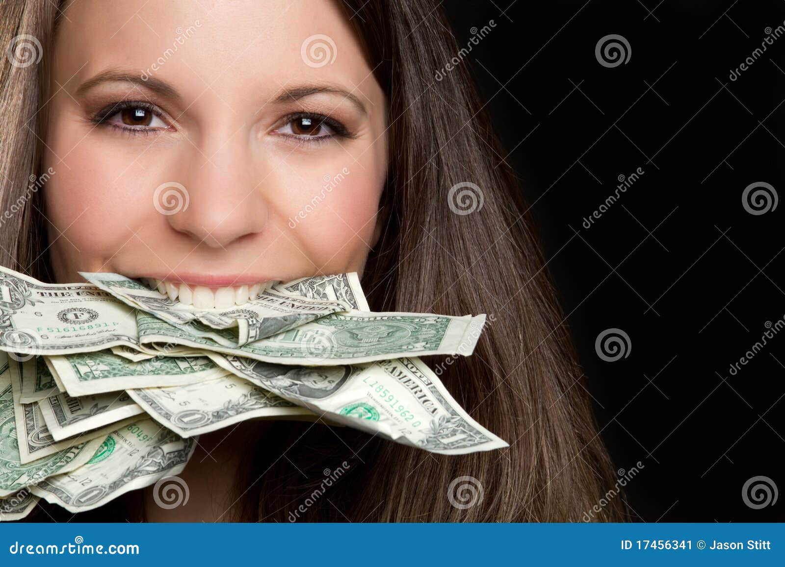 Money Woman stock image. Image of black, face, american - 17456341