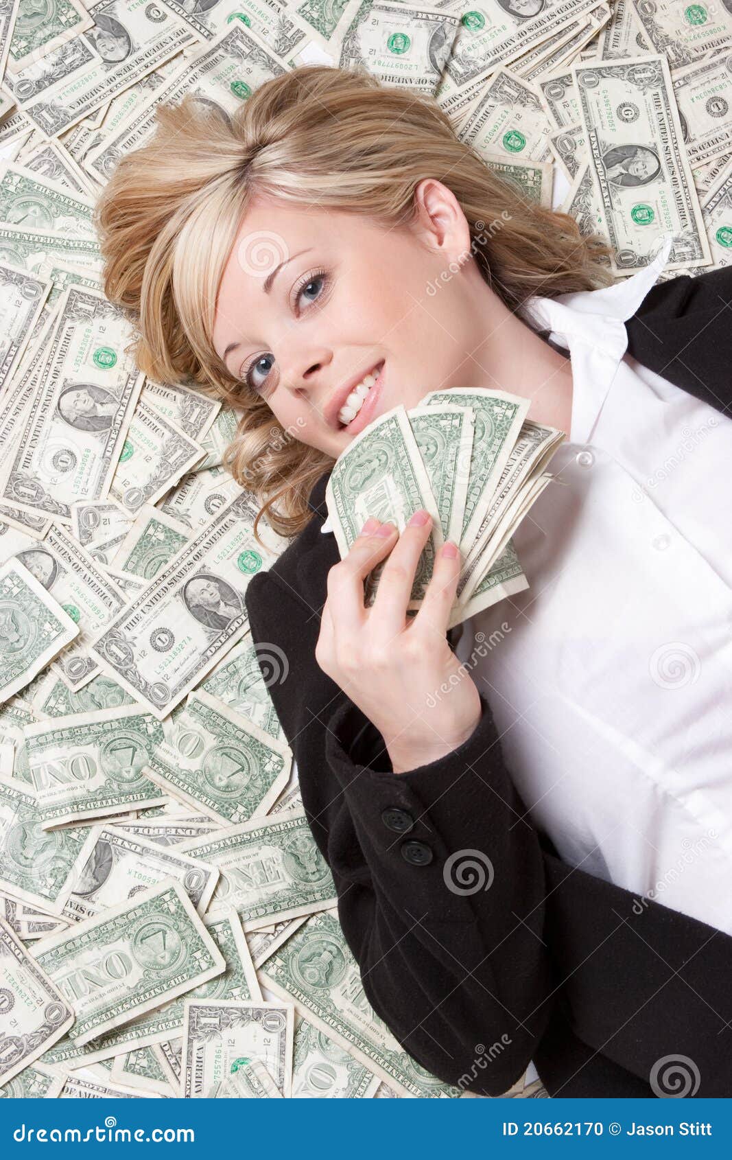 Money Woman stock photo. Image of gorgeous, finances - 20662170