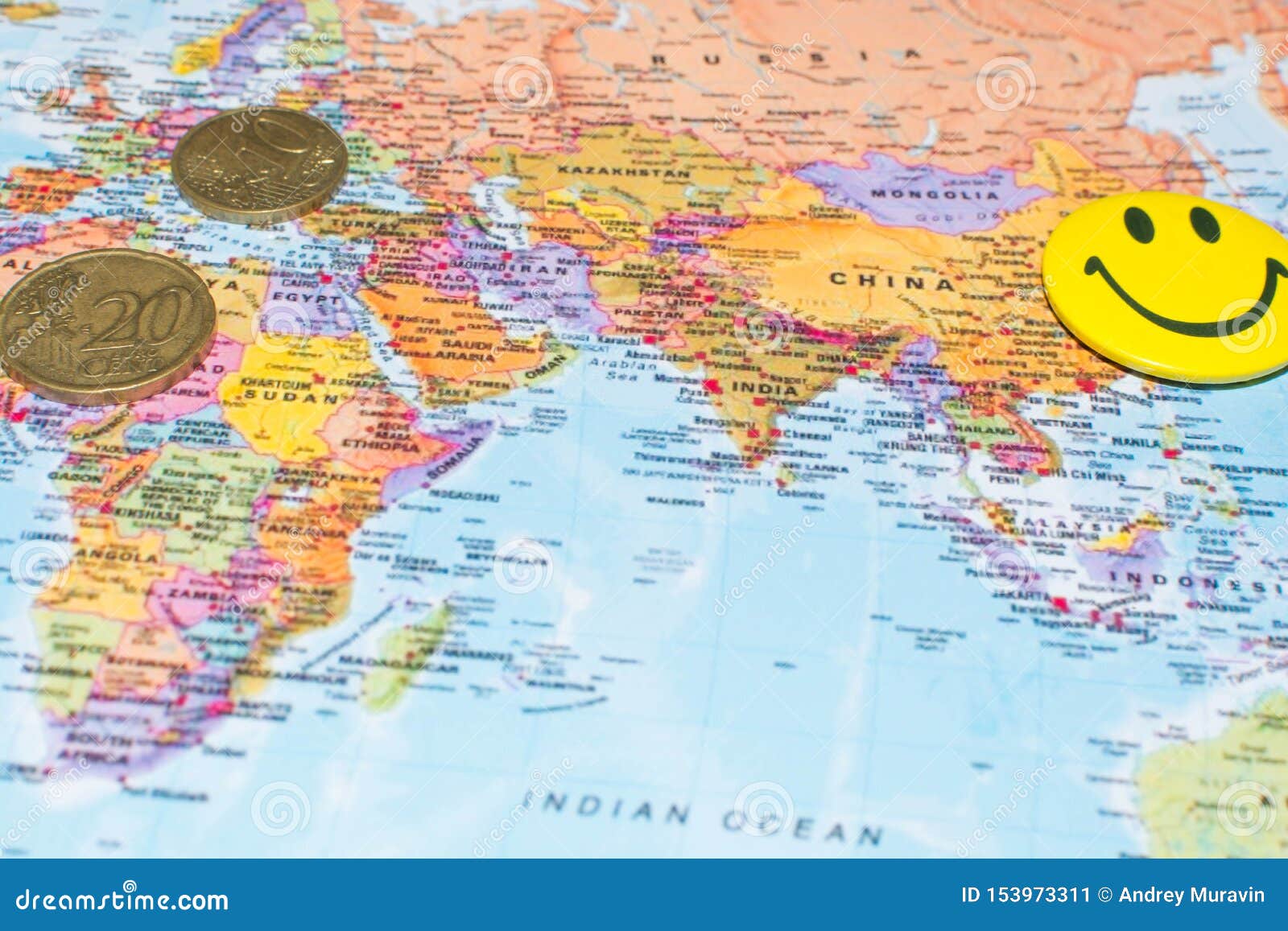 Money on the world map 2 stock image. Image of globe - 153973311