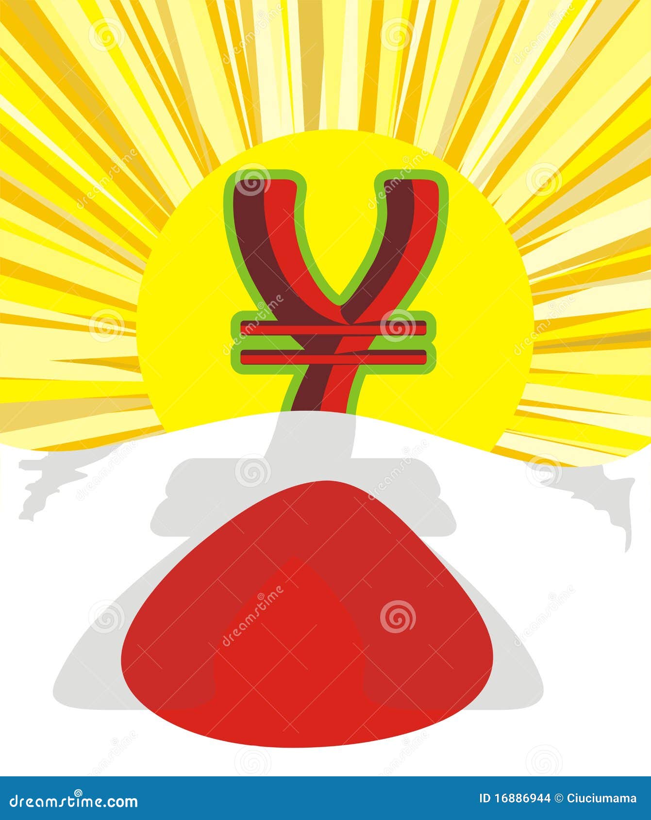 Money - yen rising stock vector. Illustration of loss - 16886944