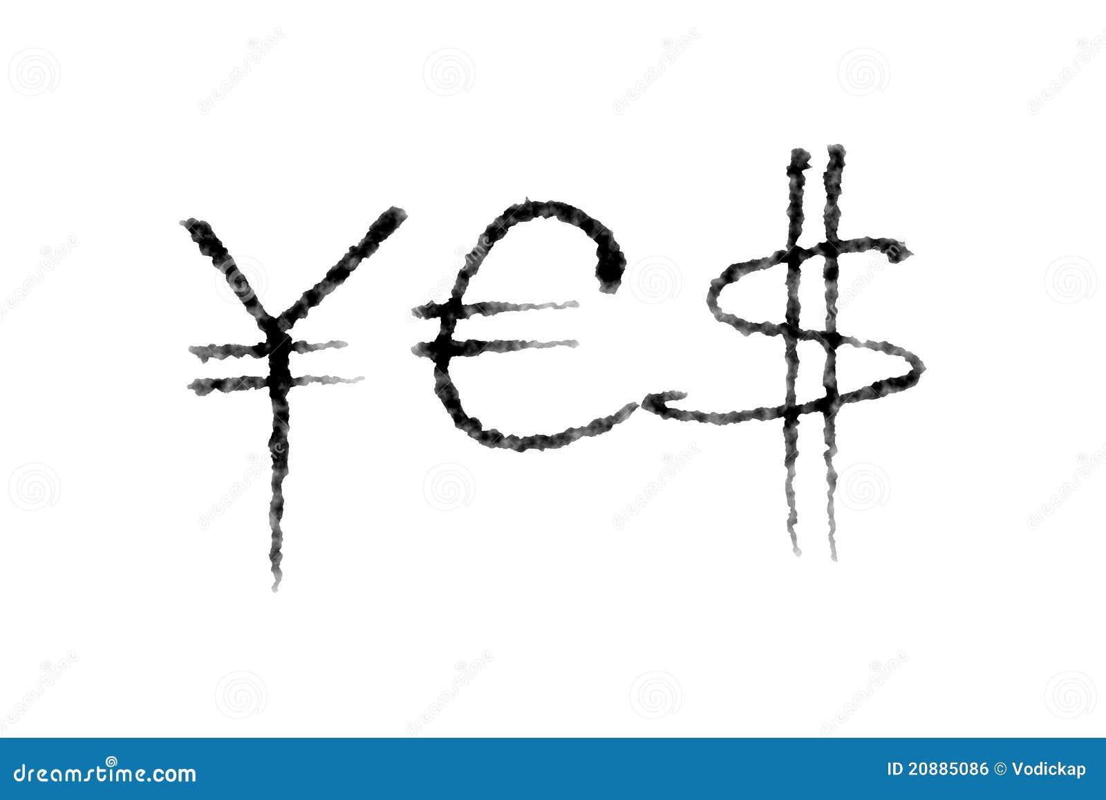 Money YES calligraphy stock vector. Illustration of finance - 20885086