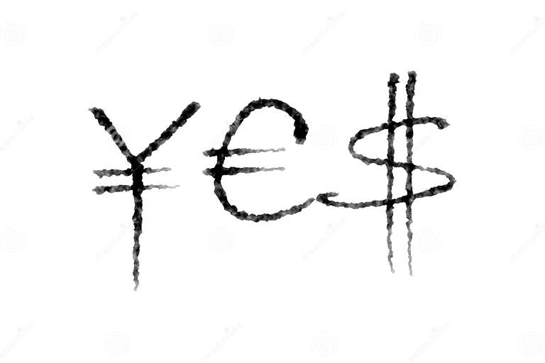 Money YES calligraphy stock vector. Illustration of finance - 20885086