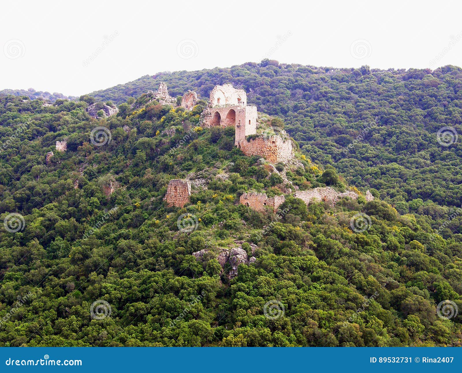 Israel Monfort fortress stock image. Image of fortress - 89532731