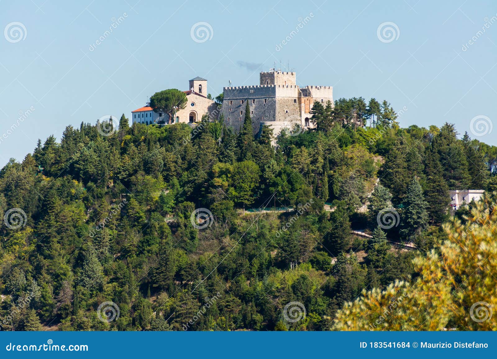 Monforte Castle, Campobasso City in Molise Stock Photo - Image of ...