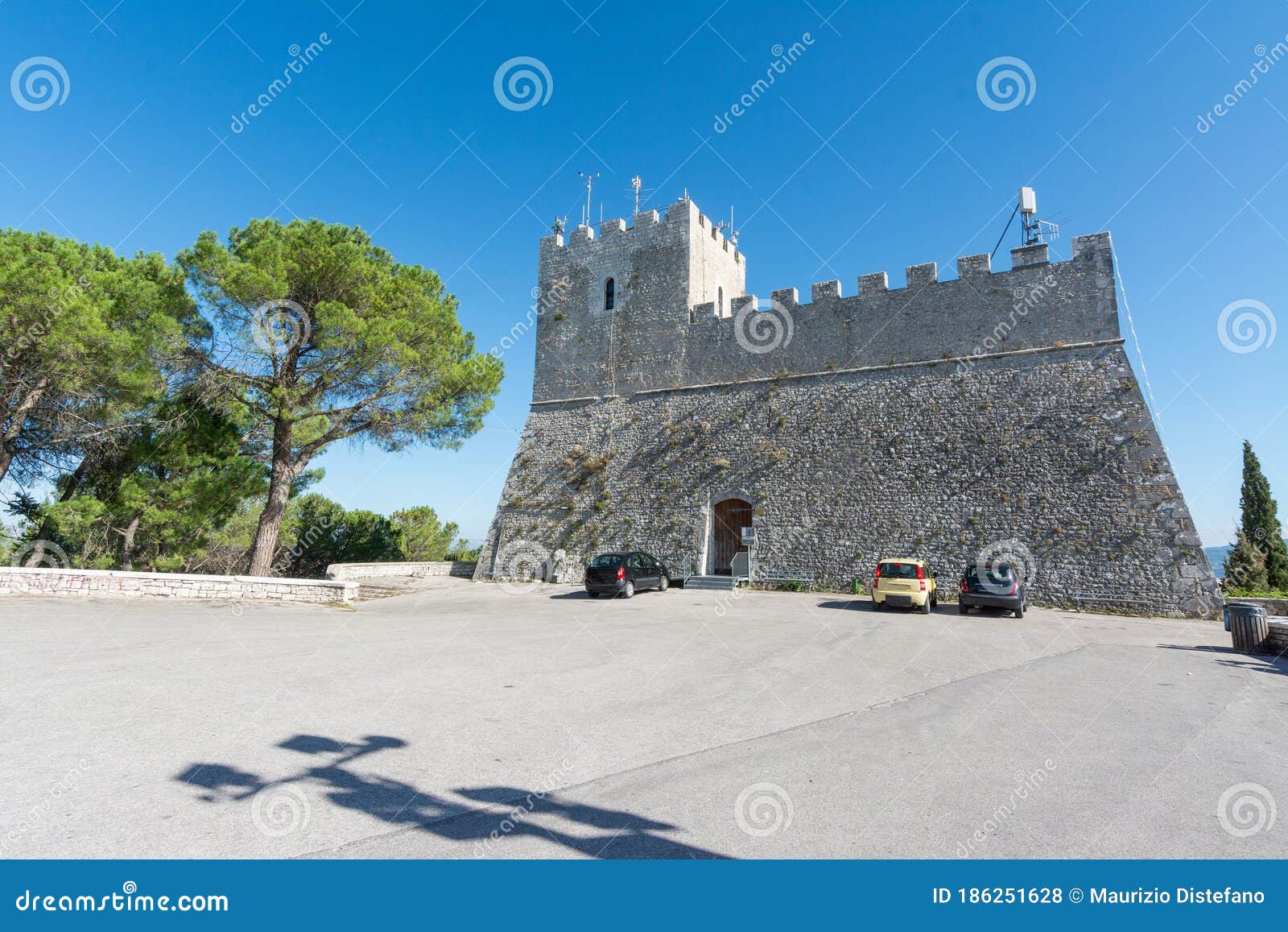 Monforte Castle, Campobasso City in Molise Stock Photo - Image of ...