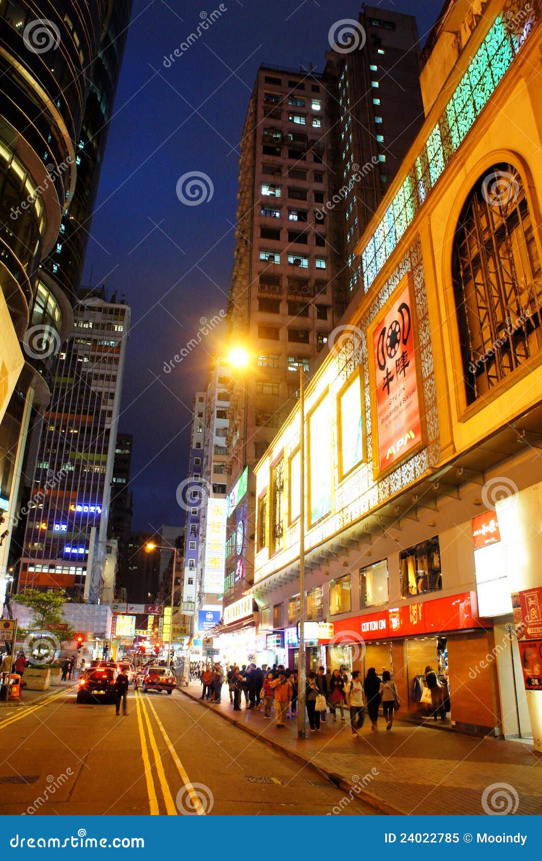 Mong Kok night view editorial image. Image of china, life - 24022785