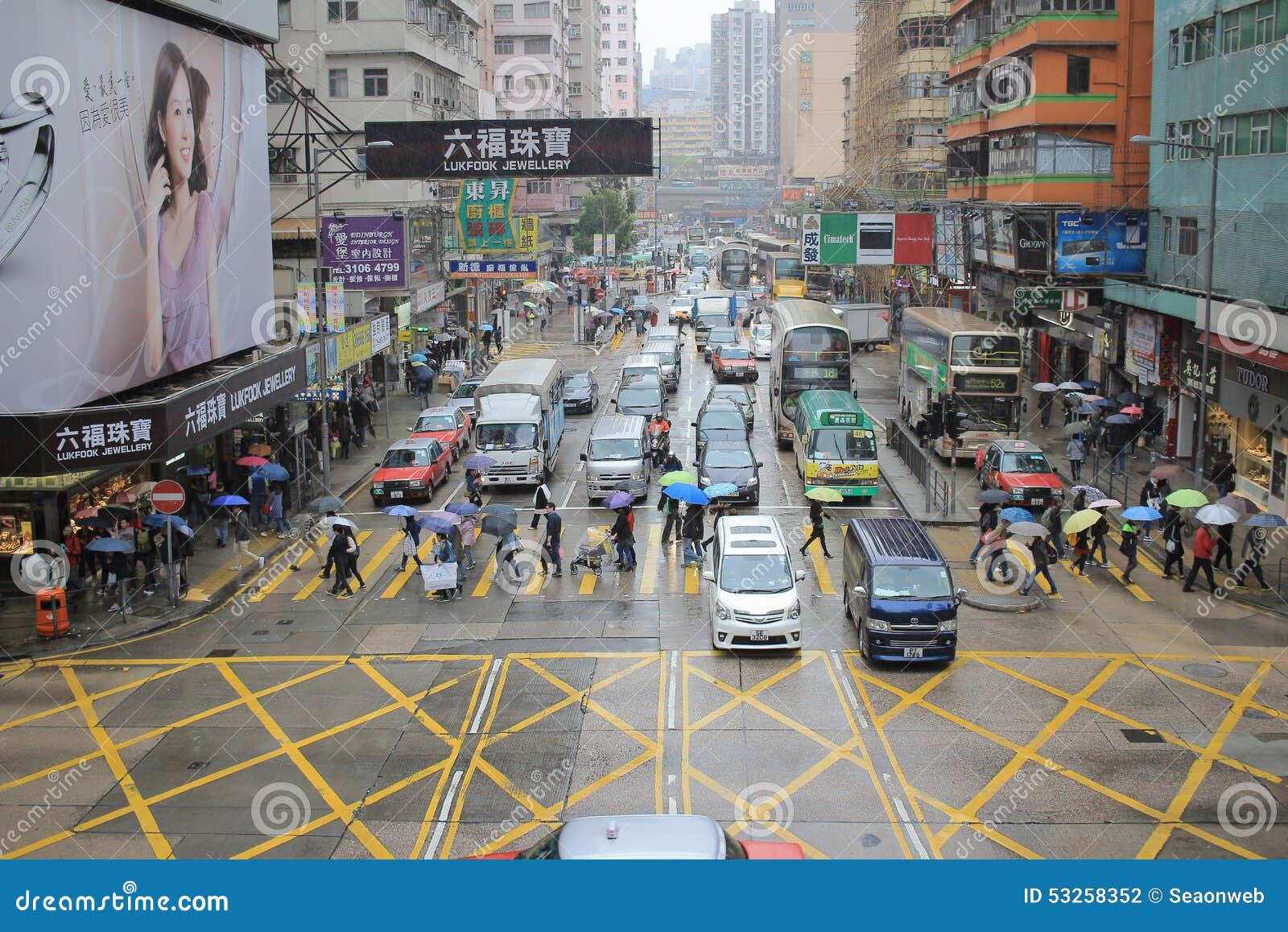 Mong kok road editorial photography. Image of district - 53258352
