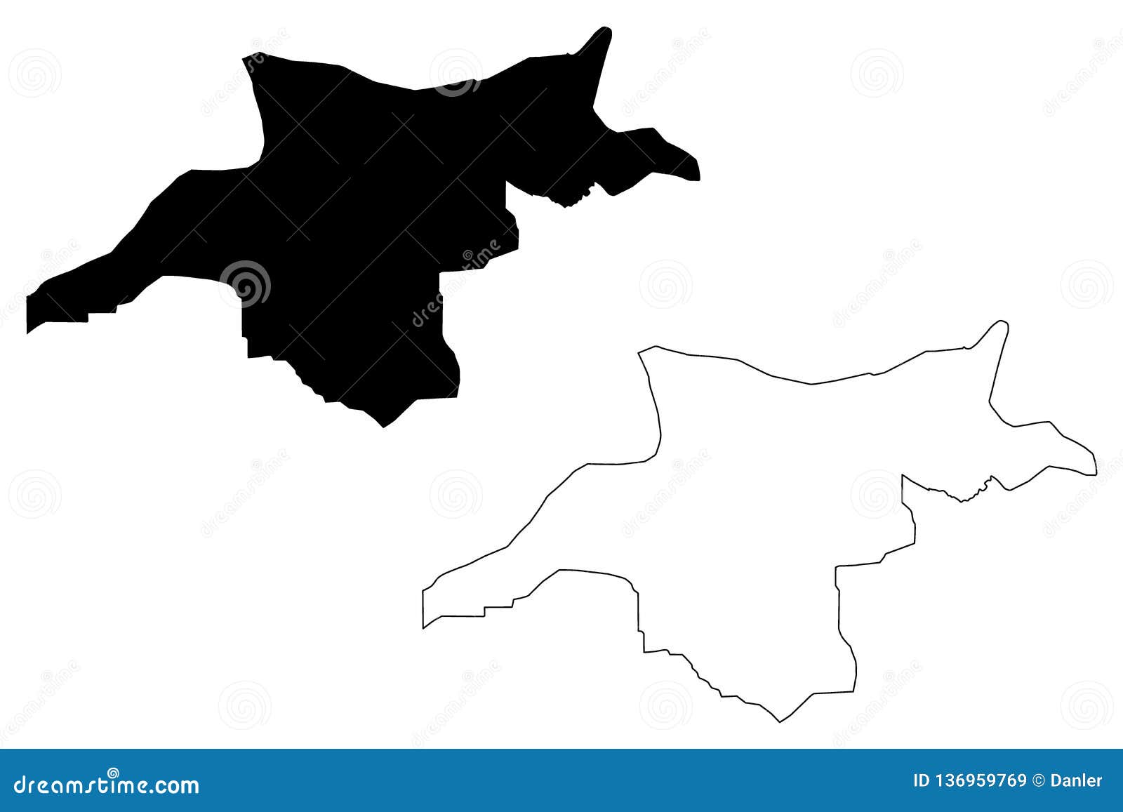 Mongala Province Map Vector Stock Vector - Illustration of country ...