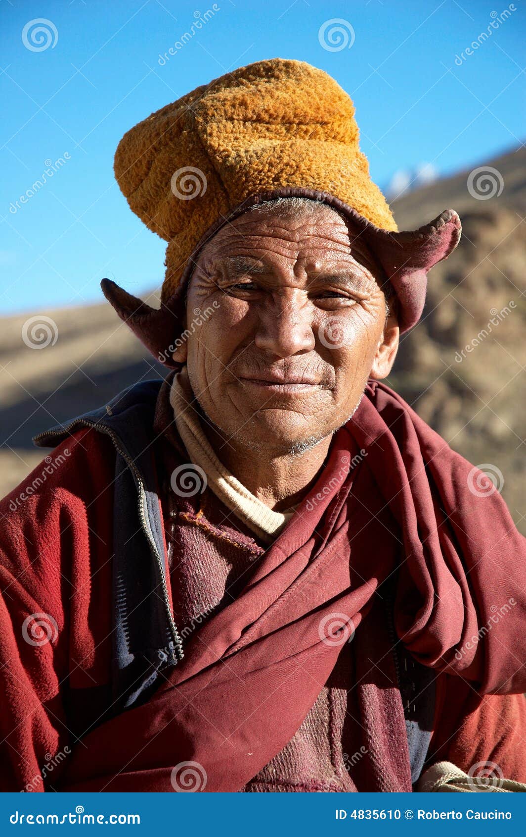 Monge de Tibet imagem editorial. Imagem de buda, livre - 4835610