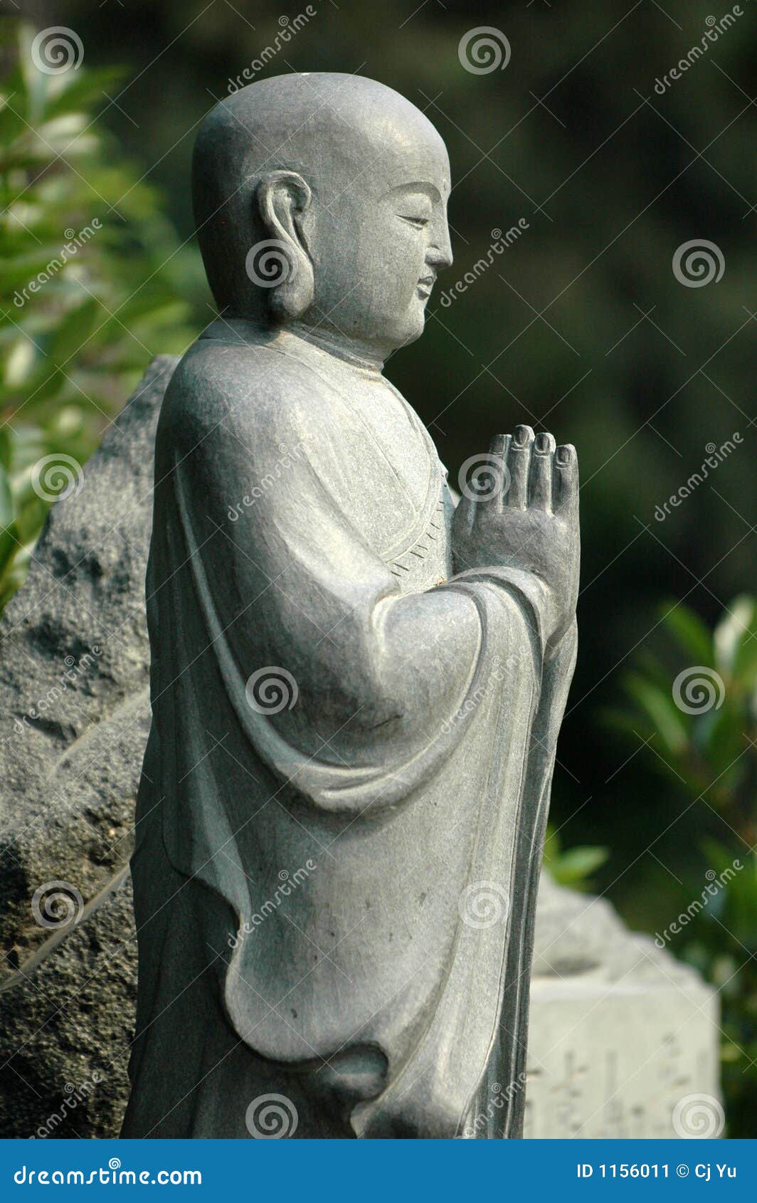 Monge Praying Em Xian China Imagem de Stock - Imagem de arte, mito: 1156011