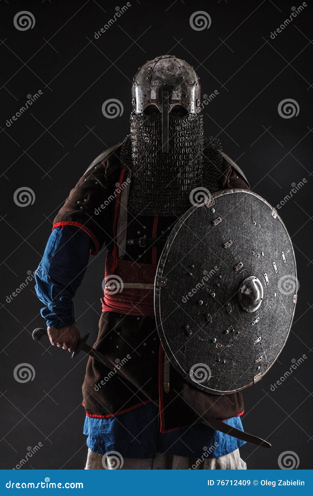 Mongol warrior in armour stock image. Image of saber - 76712409