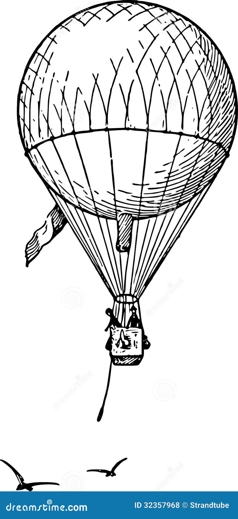 Mongolfiera illustrazione vettoriale. Illustrazione di arte - 32357968