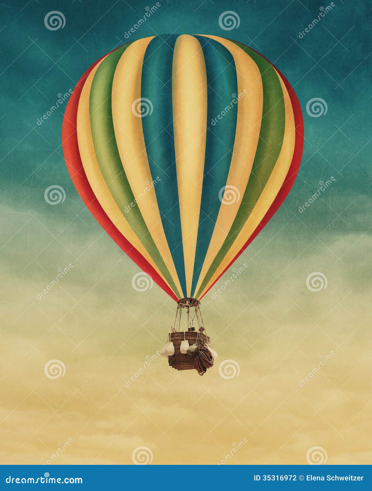 Mongolfiera fotografia stock. Immagine di paesaggio, aerostato - 35316972