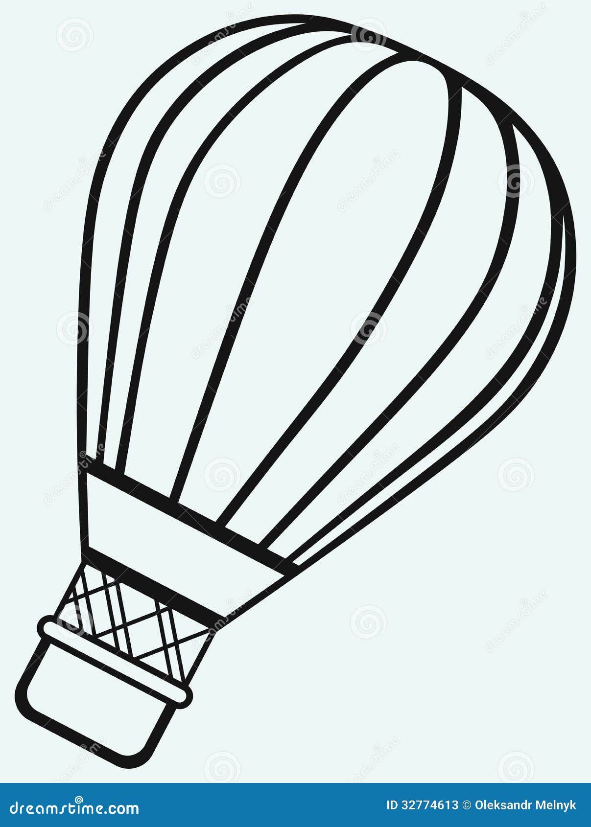 Mongolfiera nel cielo illustrazione vettoriale. Illustrazione di svago ...