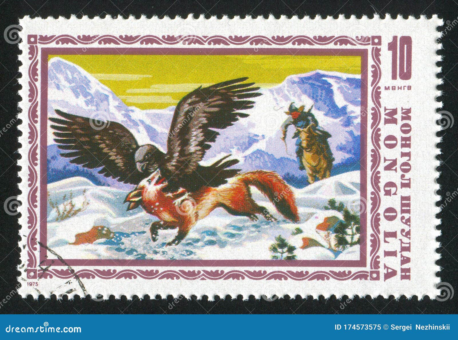 Eagle hunting fox editorial image. Image of hunter, bird - 174573575