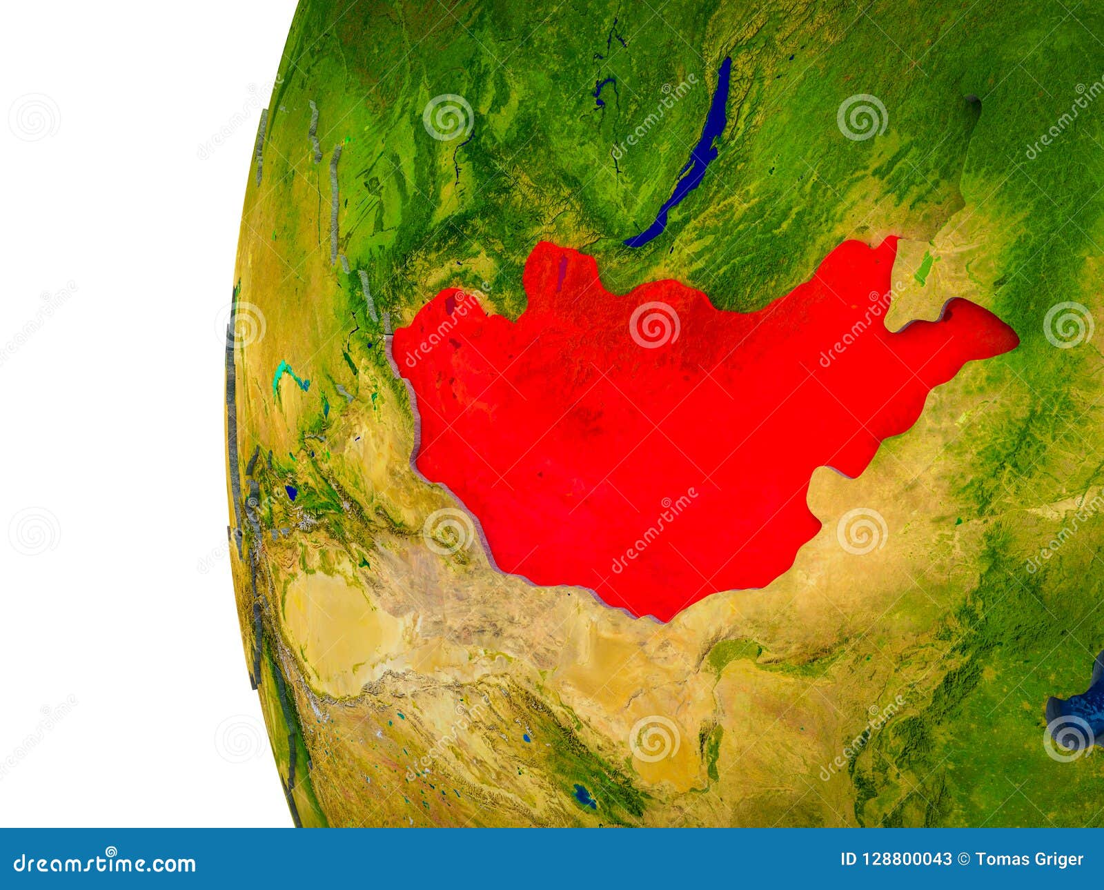 Mongolia on 3D Earth stock image. Image of asian, model - 128800043