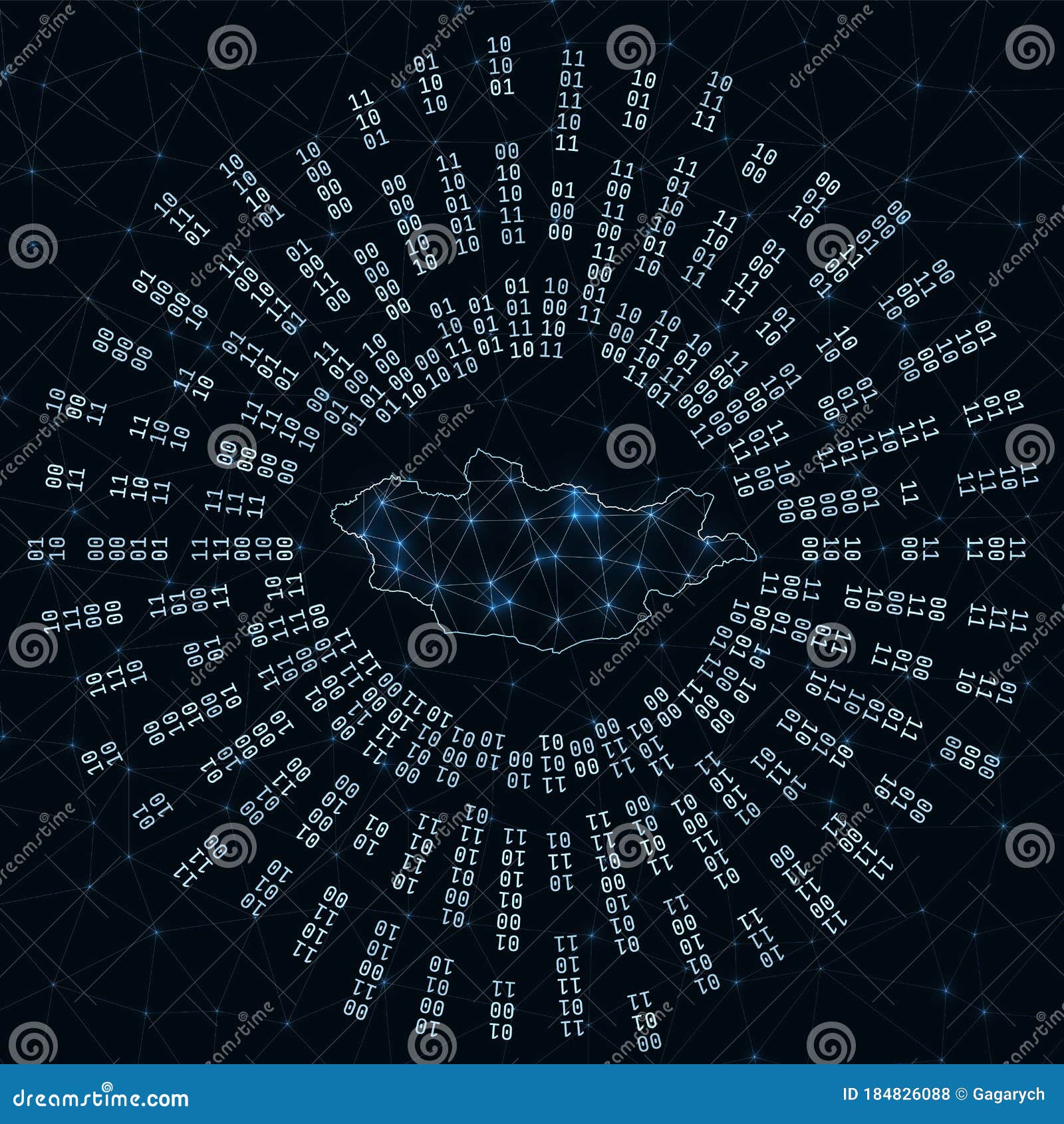 Mongolia Digital Map. Vector Illustration | CartoonDealer.com #184826088
