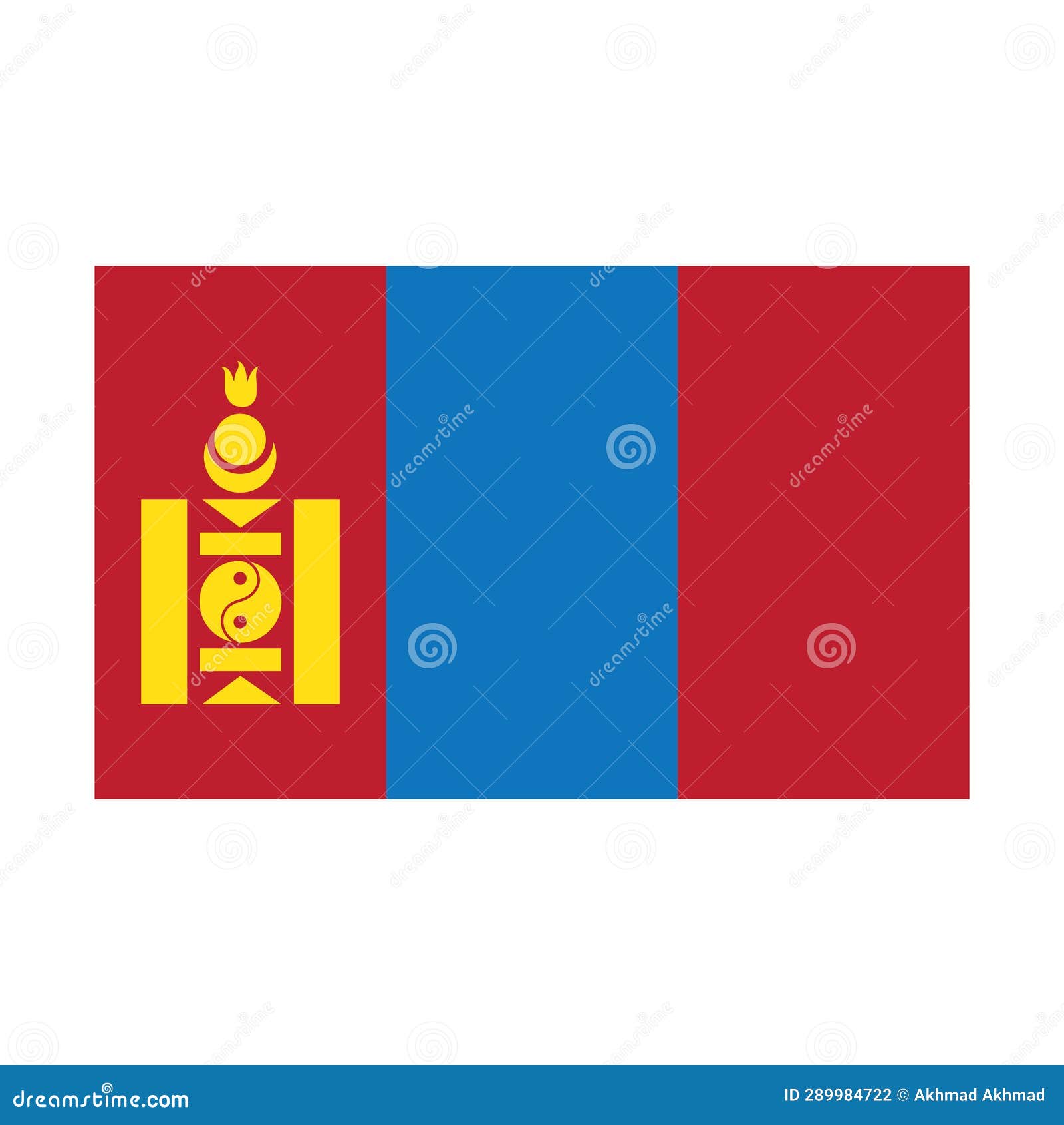 Mongolia flag icon stock illustration. Illustration of official - 289984722