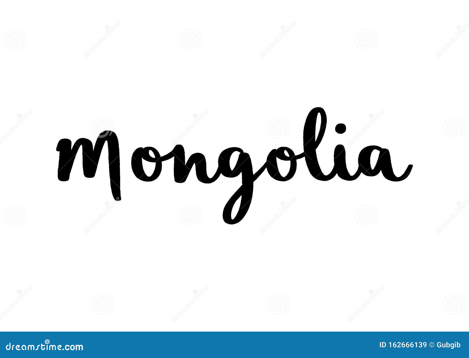 Mongolia Map Hand Drawn Sketch. Vector Concept Illustration Flag ...