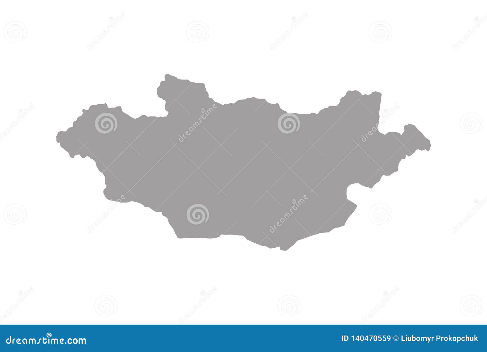 Mongolia map vector stock vector. Illustration of asia - 140470559