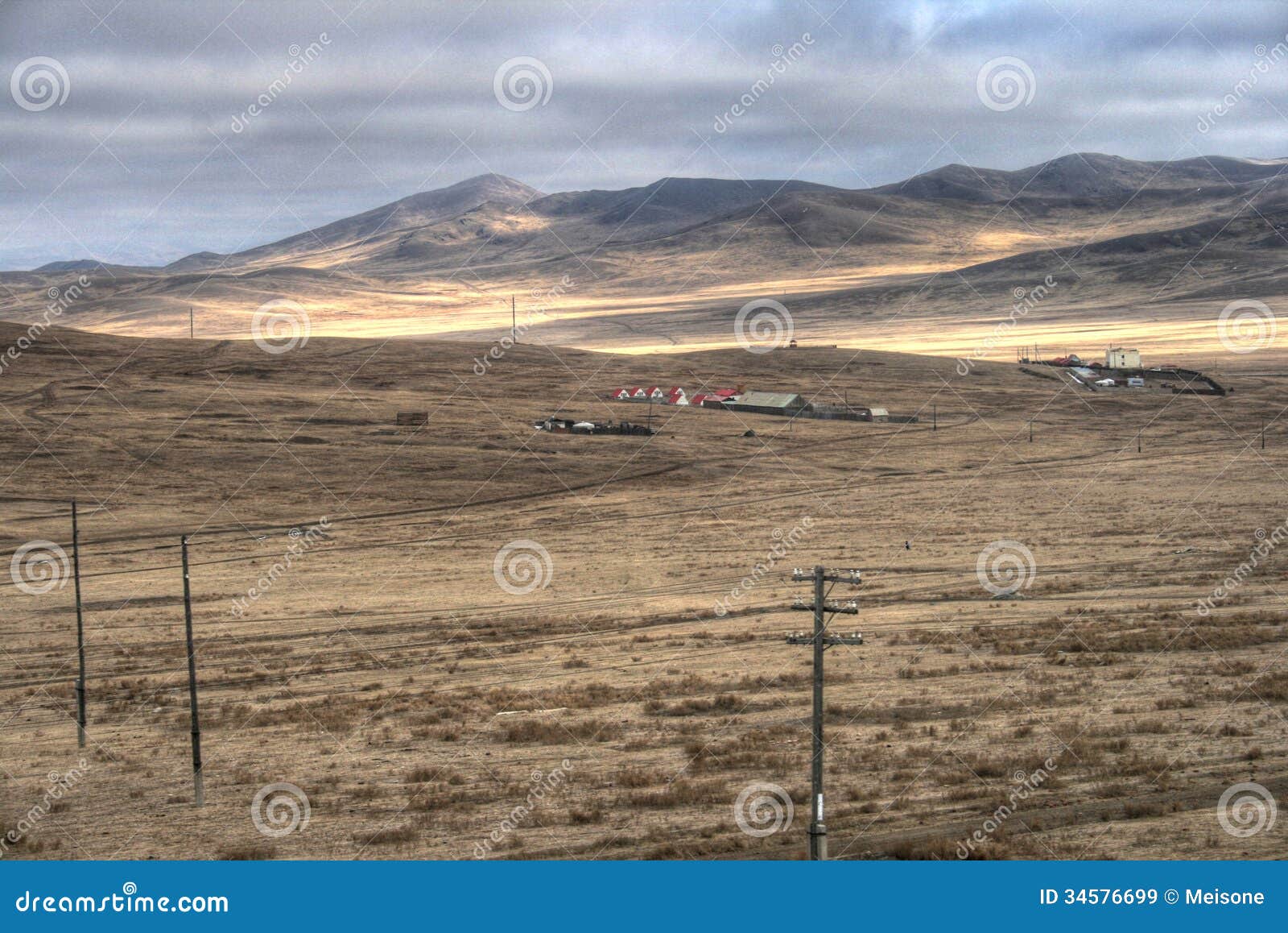 Mongolia - rural buildings stock image. Image of yurt - 34576699