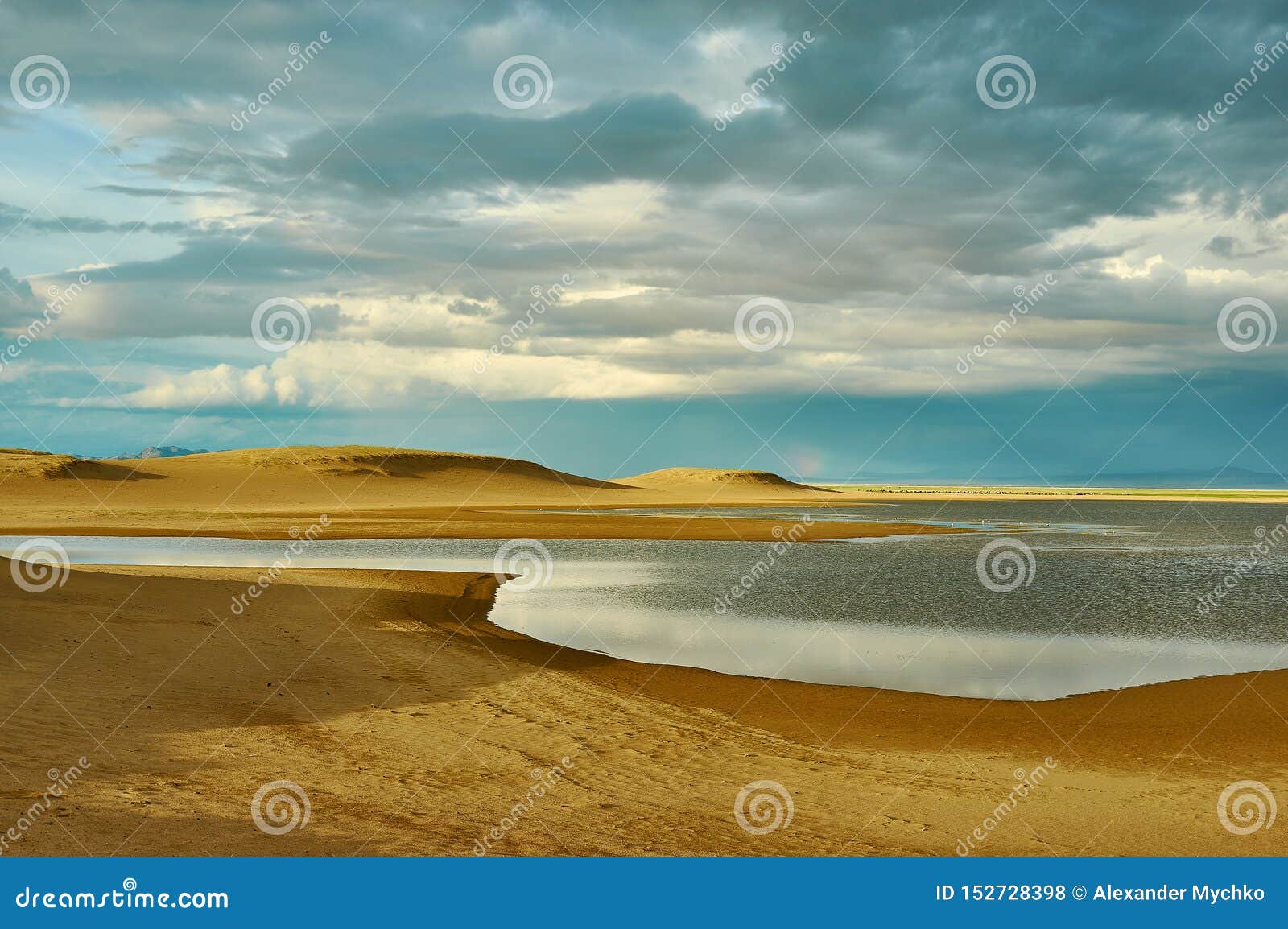 Mongolia. Sands Mongol Els, Sandy Dune Desert Stock Photo - Image of ...