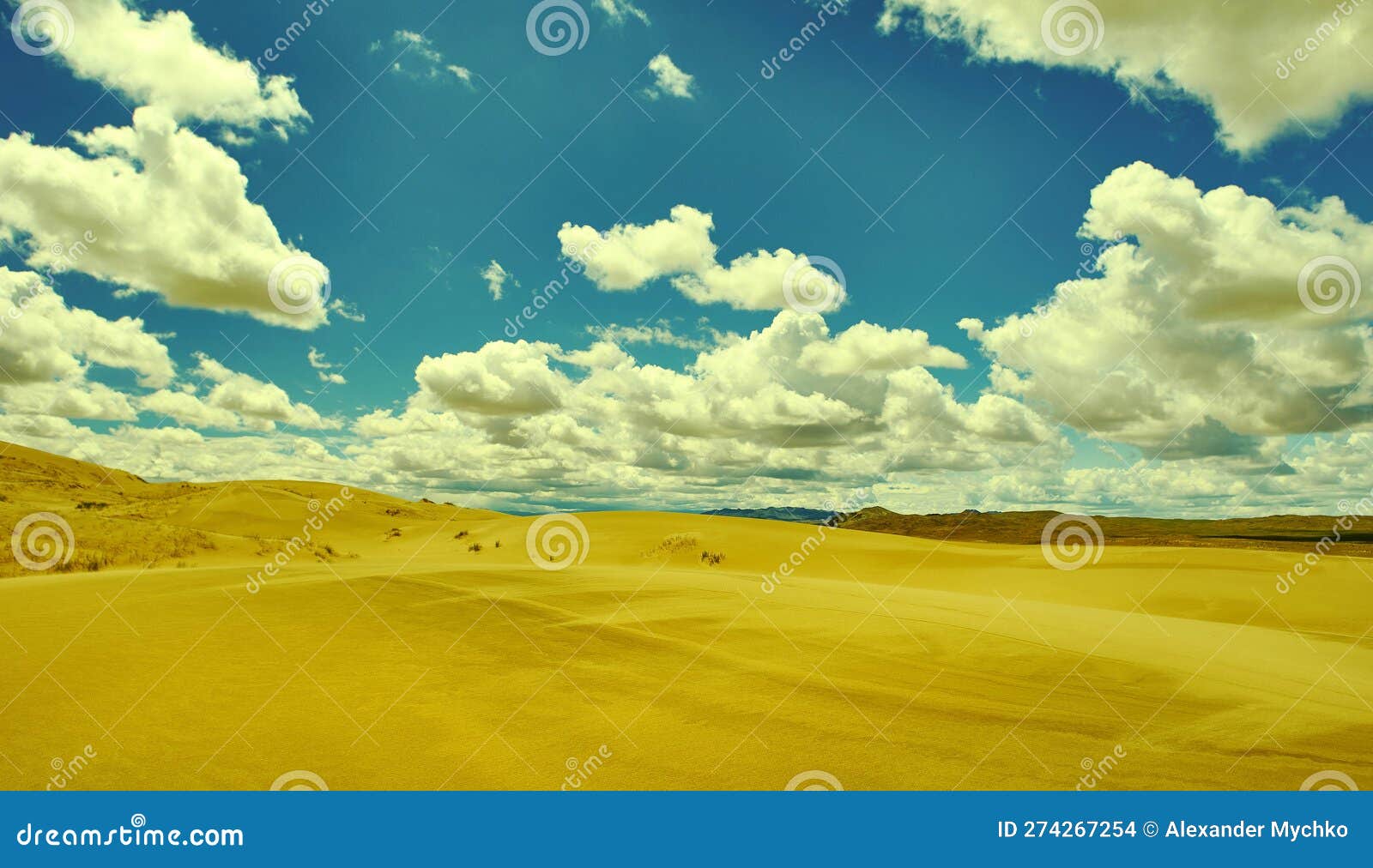 Mongolia. Sands Mongol Els, Sandy Dune Desert Stock Photo - Image of ...