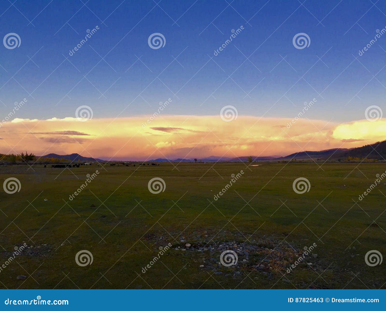 Mongolia stock image. Image of traveling, sunset, mongolia - 87825463