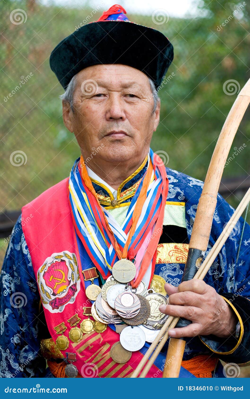 Mongolian archer editorial image. Image of session, national - 18346010