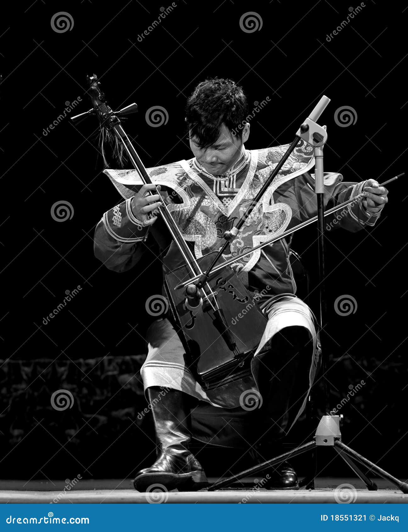 Mongolian ethnic musician editorial photo. Image of excited - 18551321