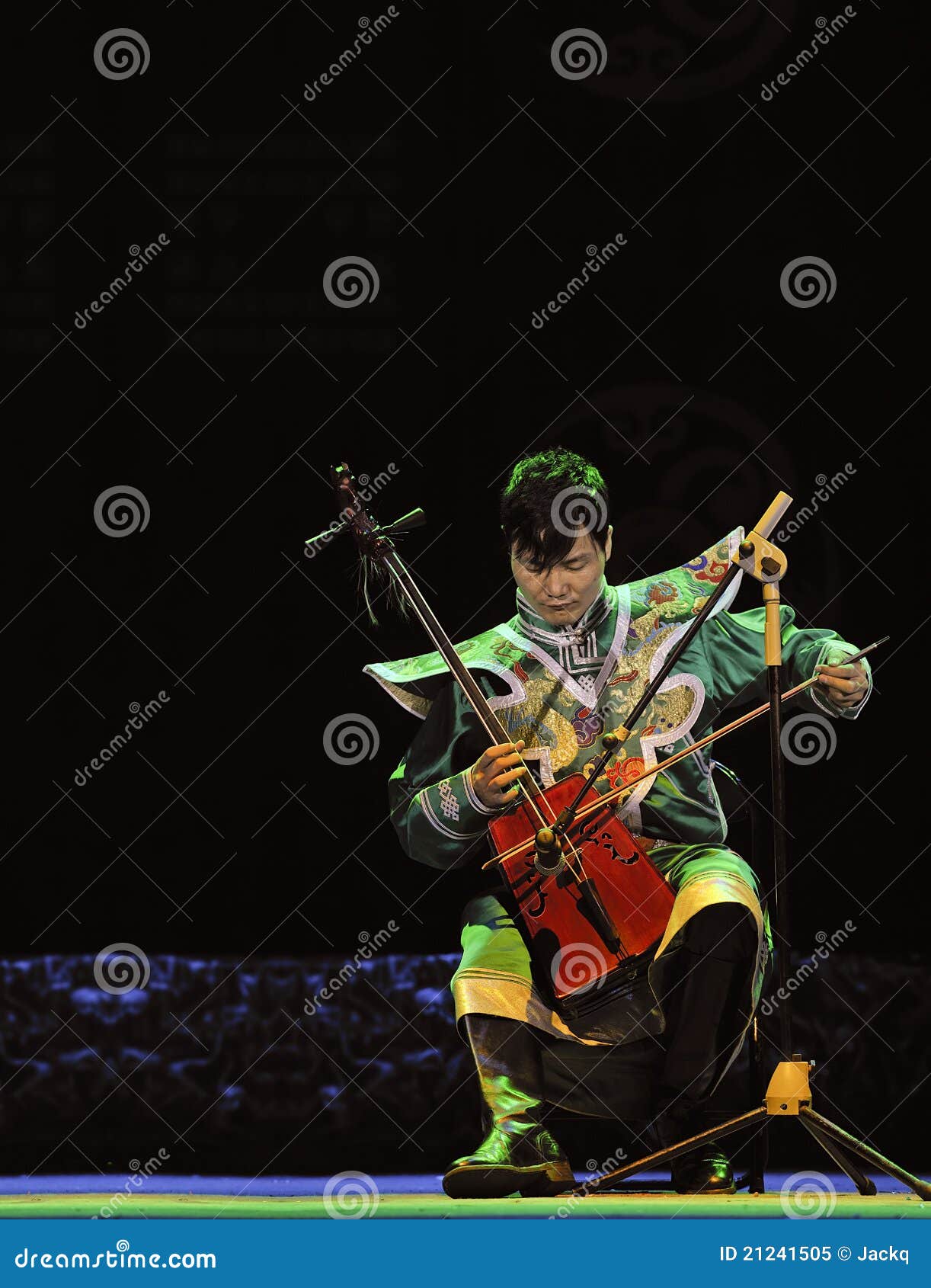 Mongolian ethnic musician editorial image. Image of mongolian - 21241505