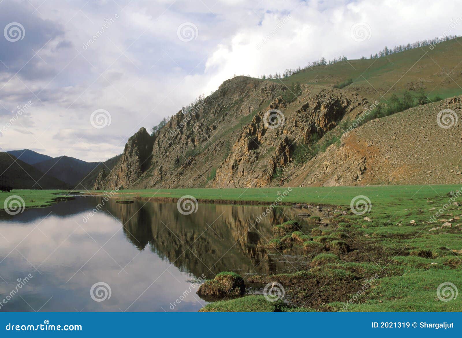 Mongolian landscape stock image. Image of erosion, alone - 2021319